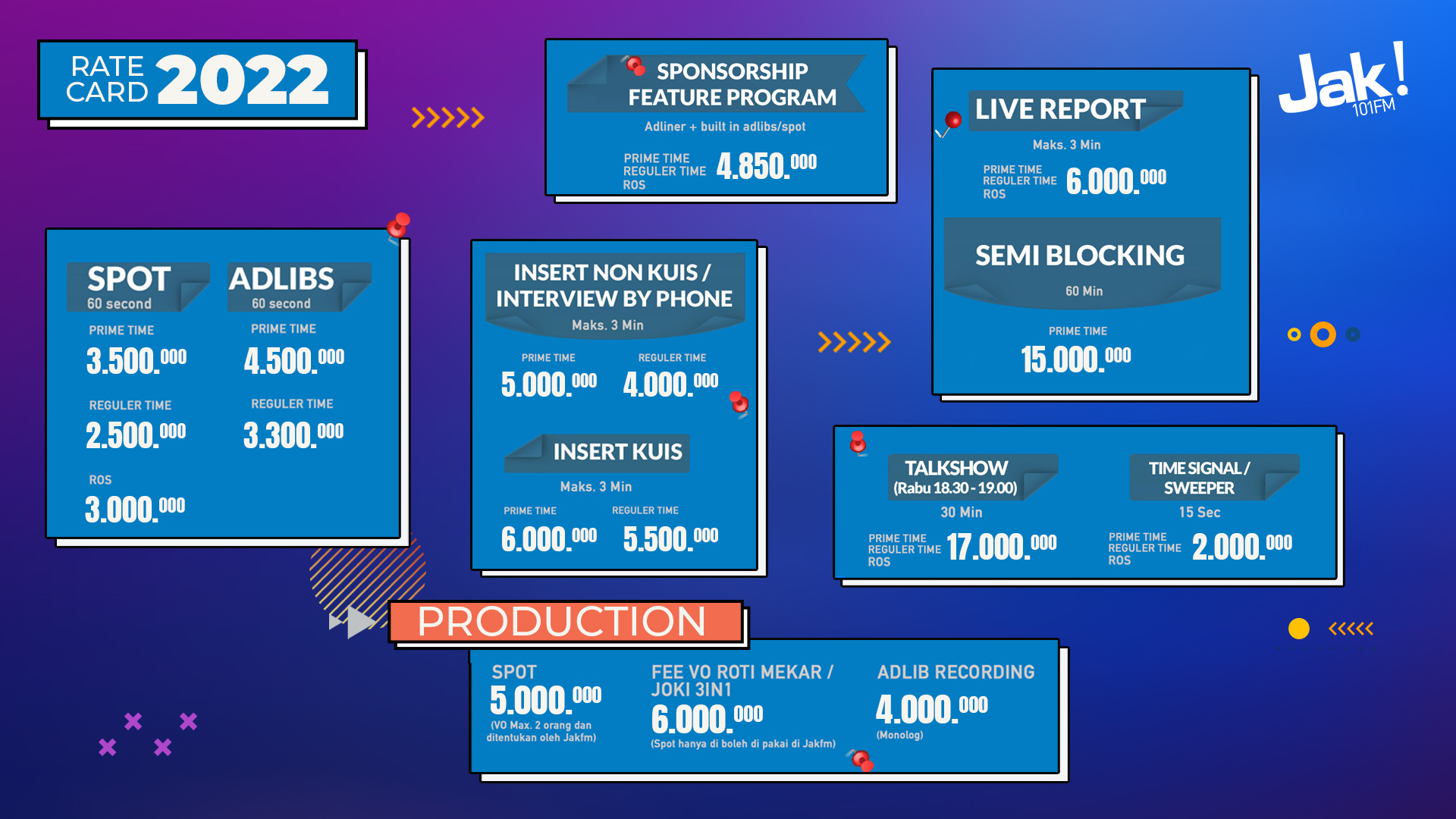 Rate Card – JAK 101 FM
